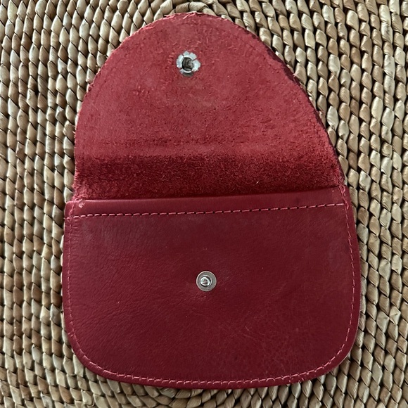 jeep collins | Bags | Rare Vintage Jeep Collins Red Leather Coin Purse ...